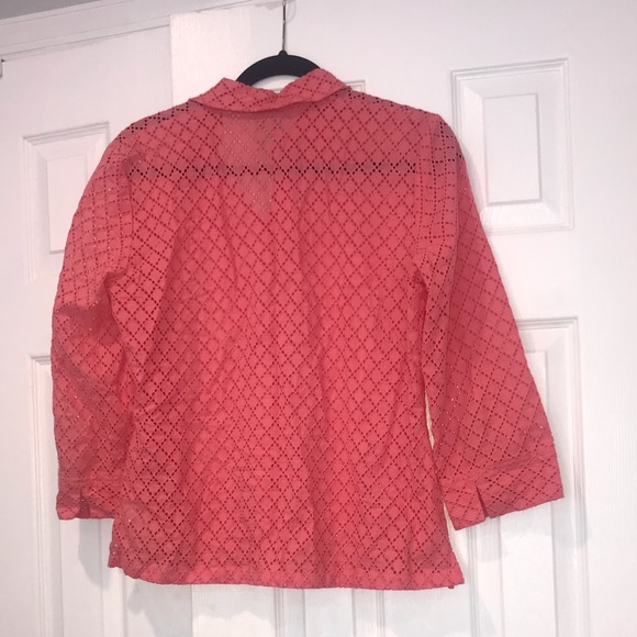 Sigrid Olsen | Tops | Sigurd Olsen Pink Button Down Blouse M | Poshmark